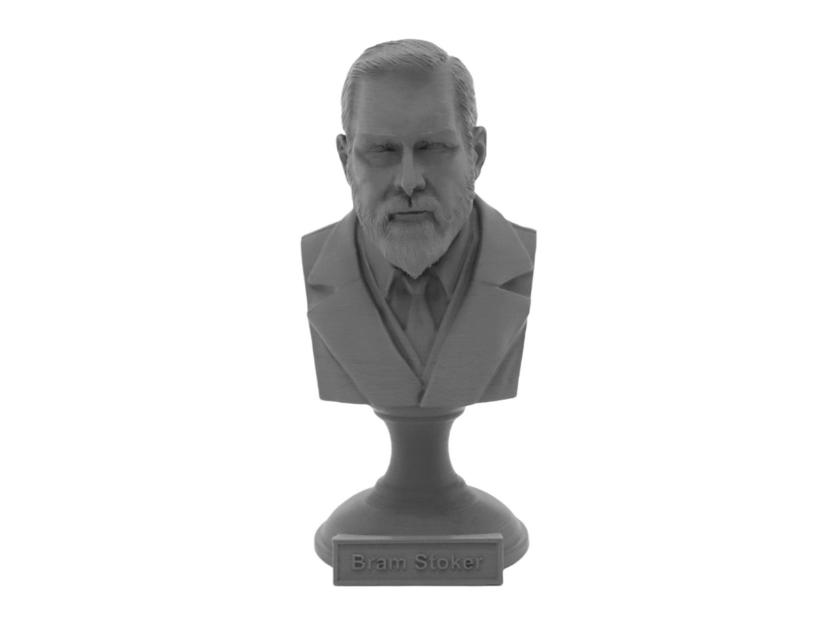 Bram Stoker, 5-inch Bust on Pedestal, Gray – Faces Of History