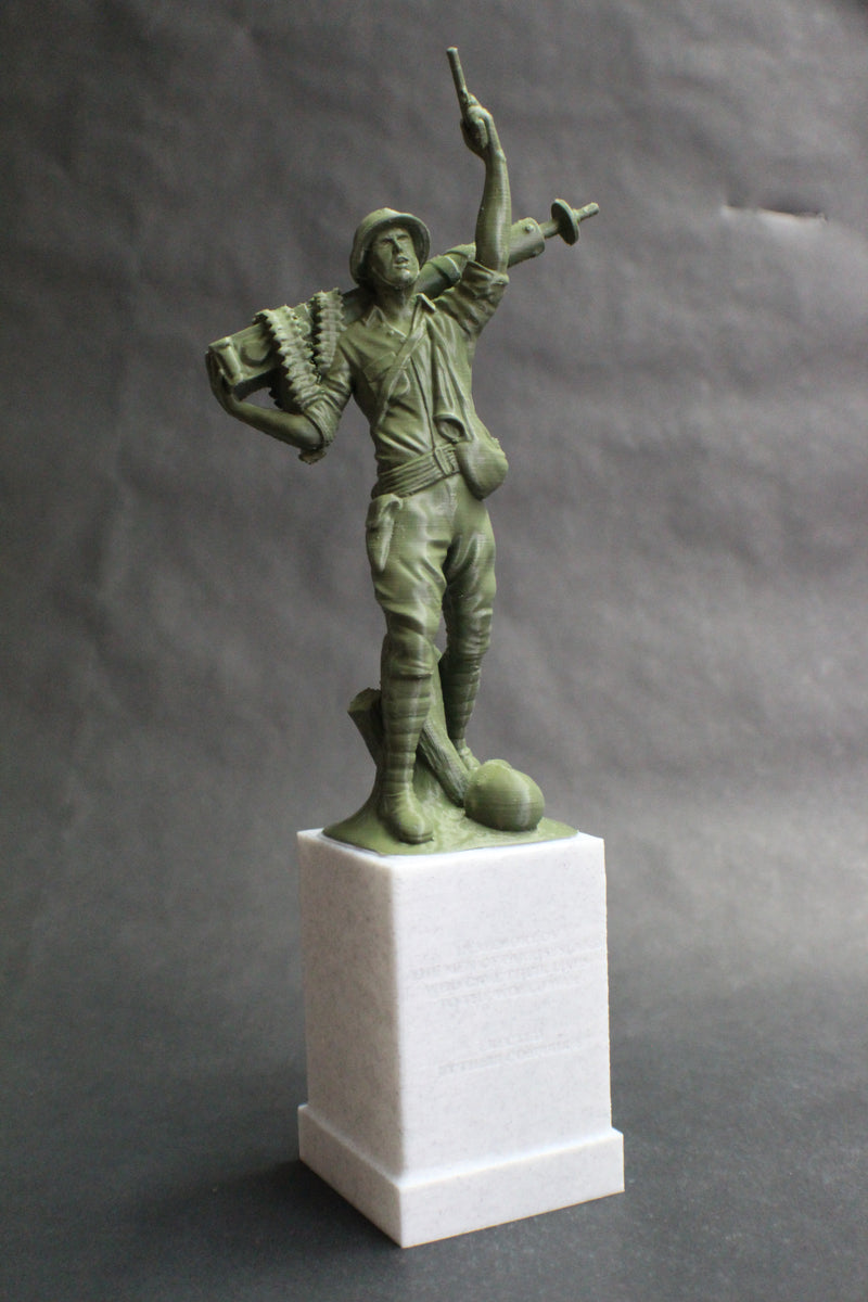 Monument to U.S. Marines - Iron Mike Parris Island 8" Statue in PLA ...