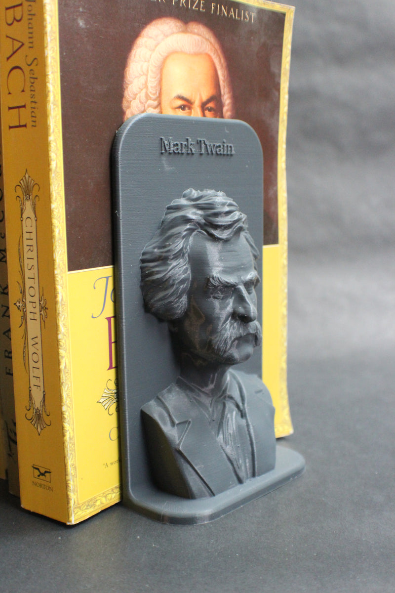 Mark Twain Bookend in PLA – Faces Of History